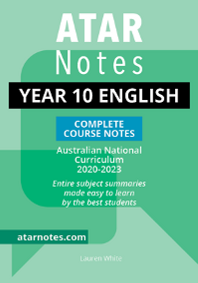 Buy Book - ATAR NOTES YEAR 10 ENGLISH COMPLETE COURSE NOTES | Lilydale ... Buy Book - ATAR NOTES YEAR 10 ENGLISH COMPLETE COURSE NOTES | Lilydale ...