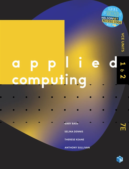 Buy Book - NELSON APPLIED COMPUTING VCE UNITS 1&2 STUDENT BOOK + 1 ... Buy Book - NELSON APPLIED COMPUTING VCE UNITS 1&2 STUDENT BOOK + 1 ...